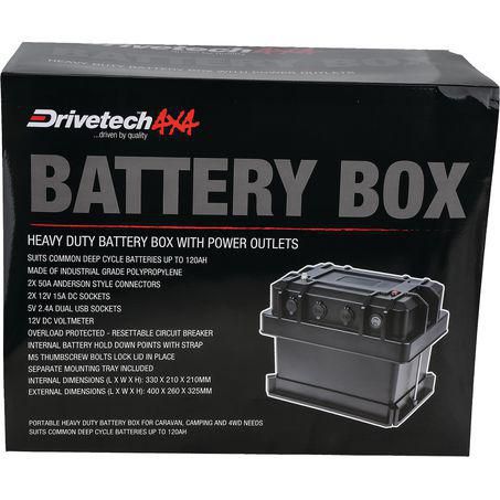 Drivetech 4x4 Heavy Duty Battery Box – Mountains Auto Electrical Warehouse